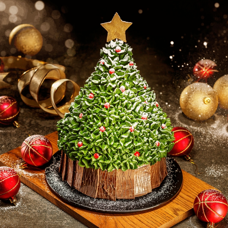 Receita de Bolo Árvore de Natal - Docepedia