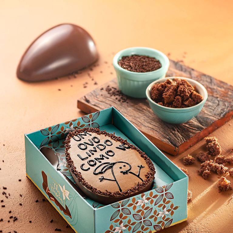 Receita de Ovo Bento Cake de Banana Flambada - Docepedia