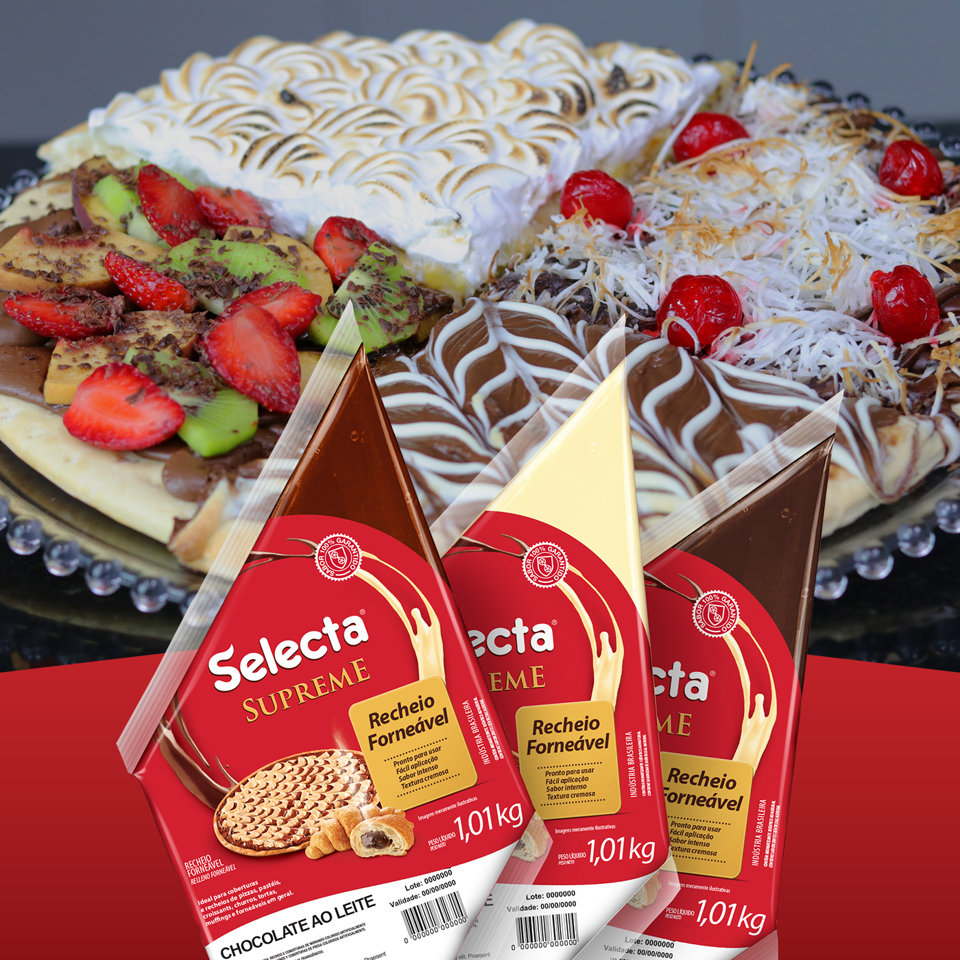 Recheios Forneáveis Selecta Chocolates: sabor intenso para suas receitas