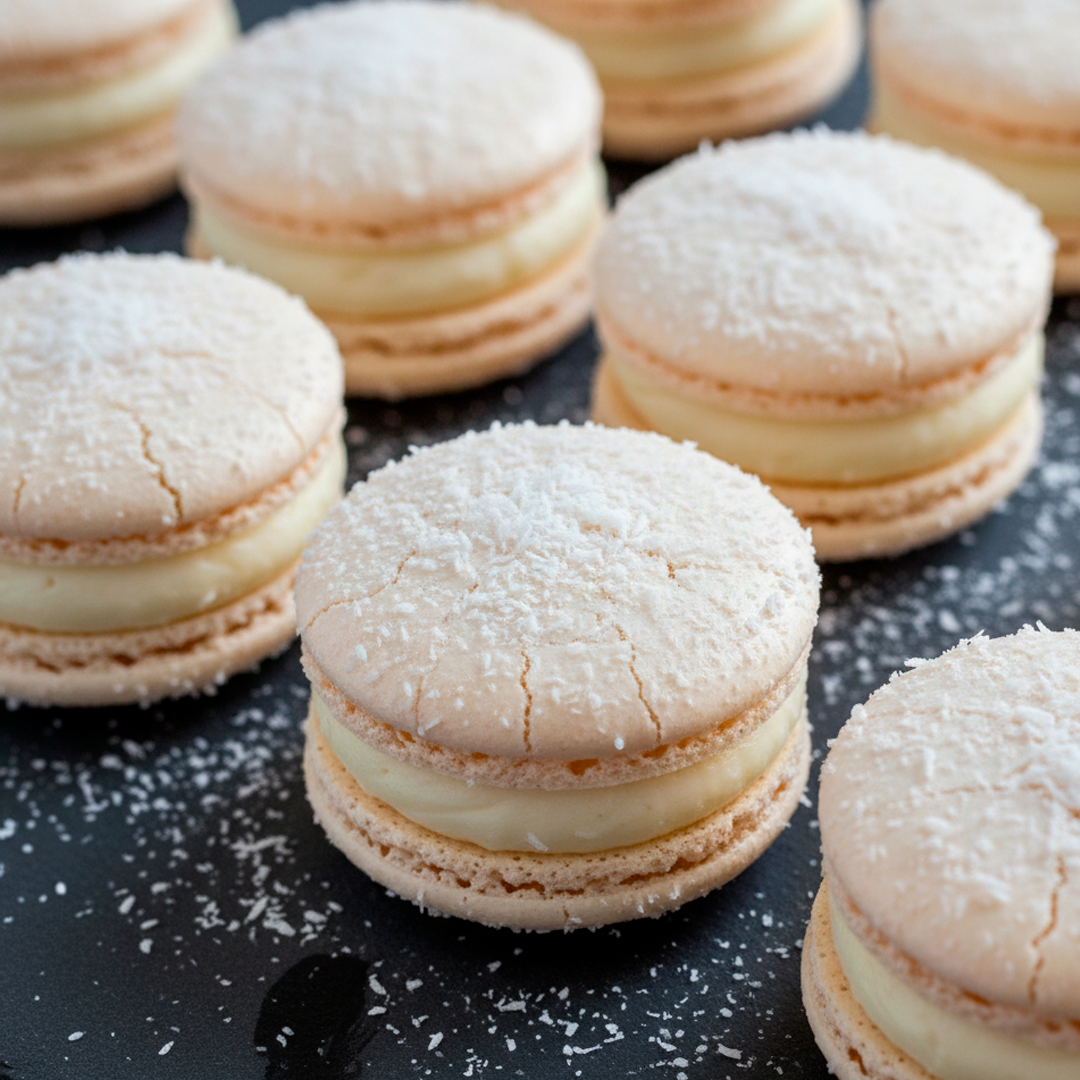 Receita de Bombom de Coco Bianco e Macaron - Docepedia